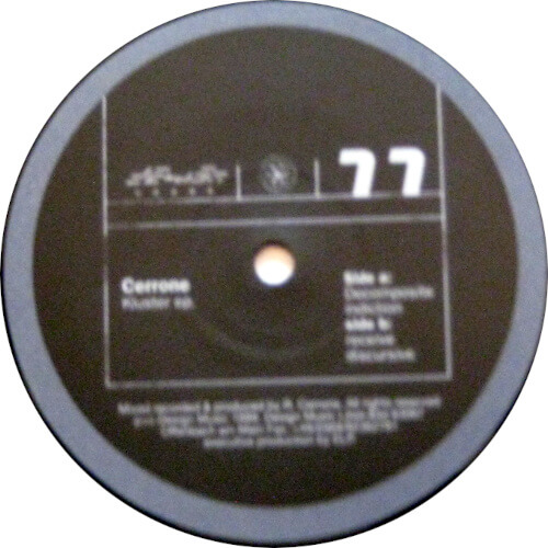 Cerrone - Kluster EP. [Is. Reco [アイレコ]]